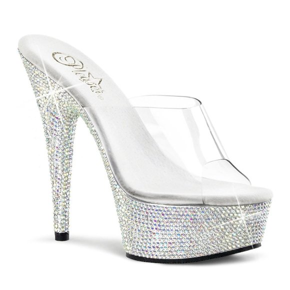 Pleaser | Shoes | Pleaser Bejeweled 6dm Rhinestone 7 Inch Platform ...